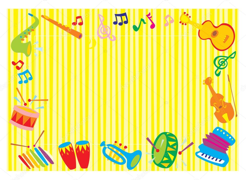 Music frame — Stock Vector © AlexBannykh #30881615