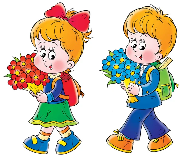 Kis testvérek, rajz-képek — Stock Fotó #62497955