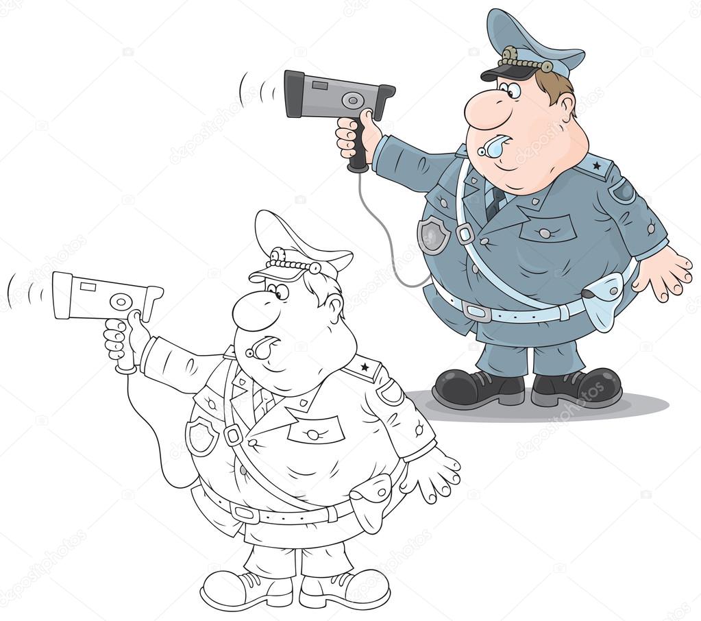 Police Speed Scanner Clip Art