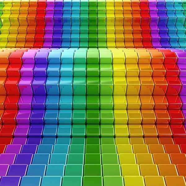 Colorful rainbow boxes — Stock Photo © 1xpert #2119315