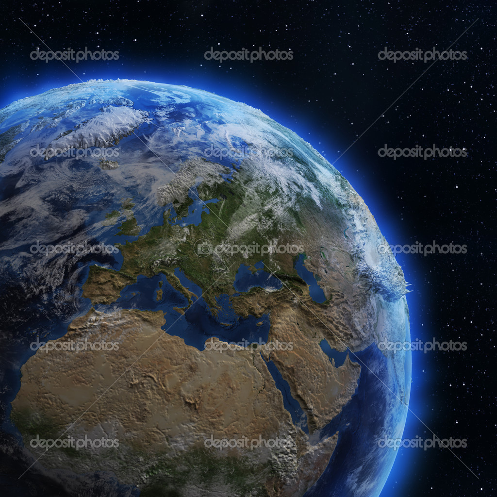 Evropa z vesmíru — Stock Fotografie © 1xpert #36045333