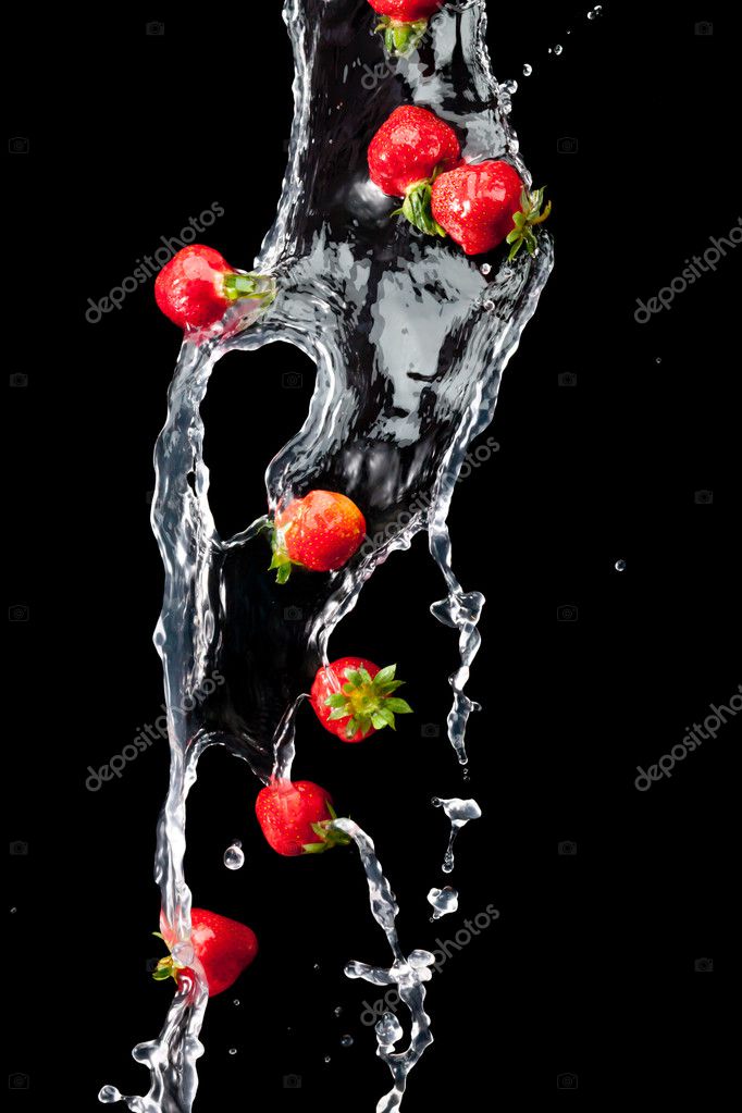 Strawberry splash Stock Photo by ©spotty 12584694