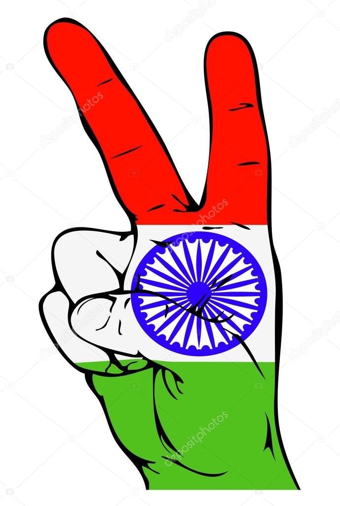 Peace Sign of the Indian flag Stock Vector by ©Vlada13 30991963