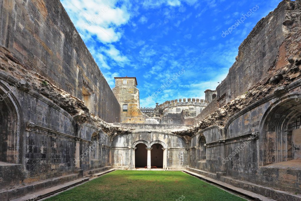 Ther courtyard, surrounded by a fine building — Stock Photo © kavramm ...
