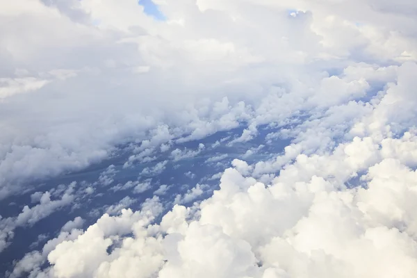 Cumulus clouds over the Atlantic Ocean (type of aircraft). Cuba ...