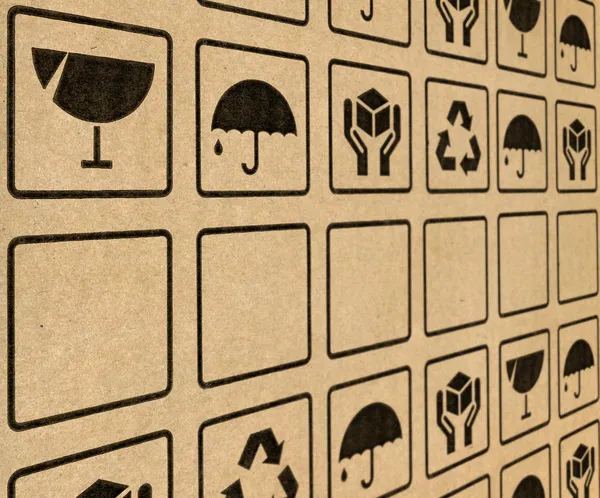 Cardboard box symbols Stock Photos, Royalty Free Cardboard box symbols ...