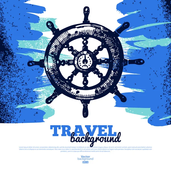 Sea set of nautical design elements — Stock Vector © pimonova #12633962