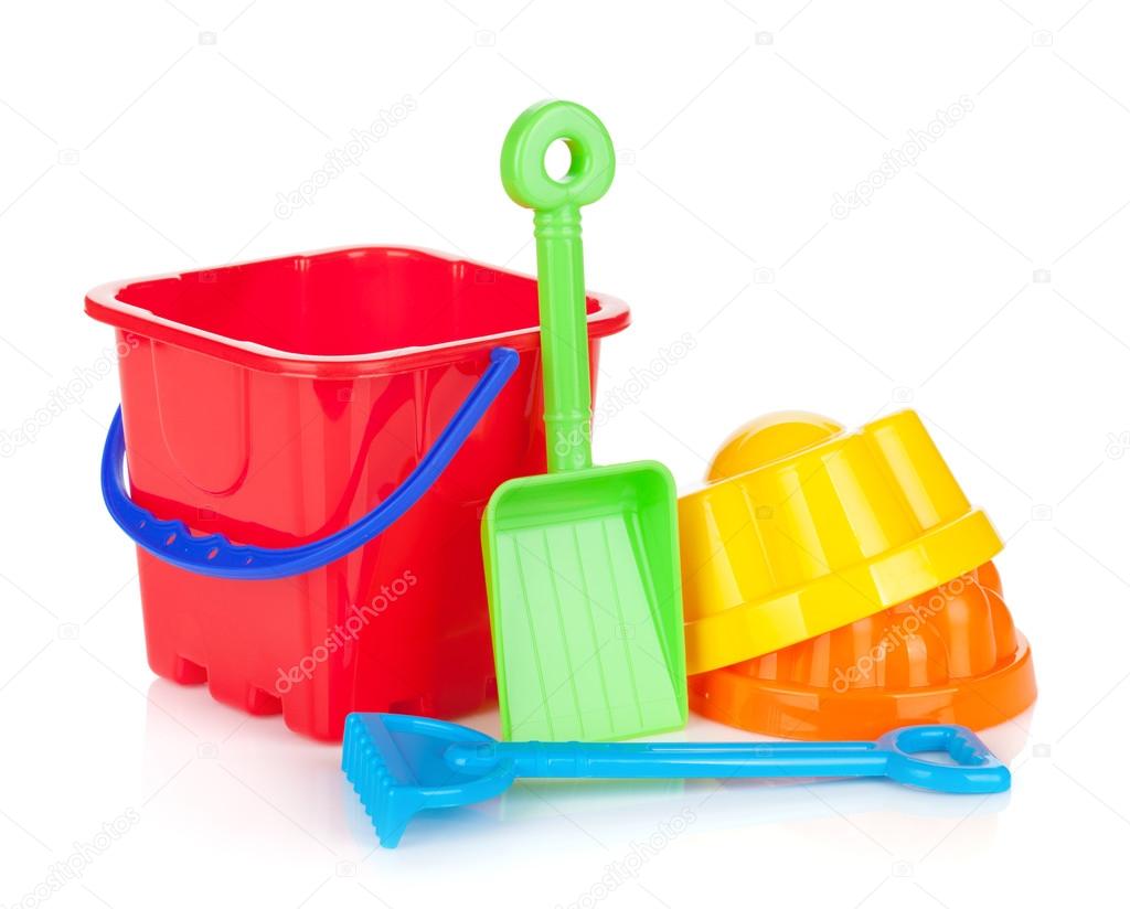 Baby beach sand toys Stock Photo by ©karandaev 25944349