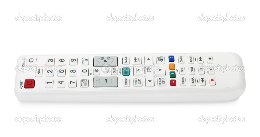 White TV remote control Stock Photo by ©karandaev 26760145