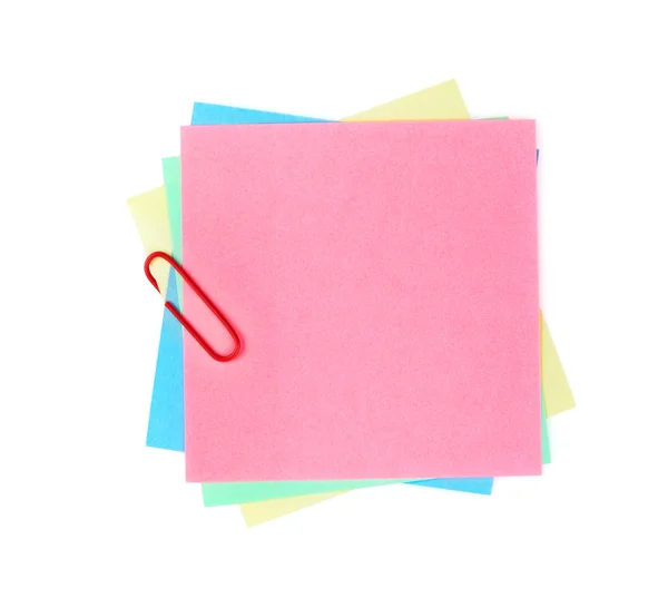 Colorful post-it notes with clip Stock Photo by ©karandaev 45807645
