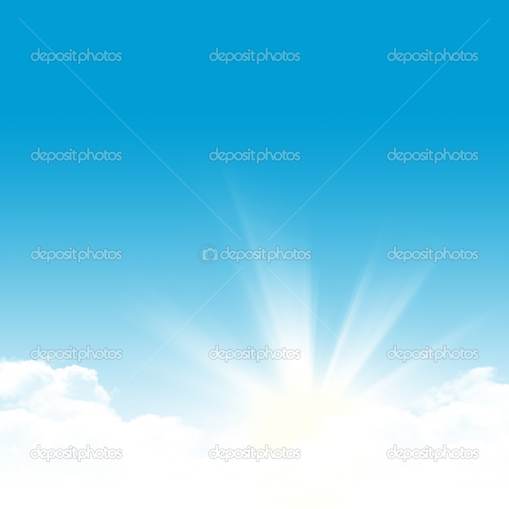 Blue sunny sky — Stock Photo © karandaev #45022513