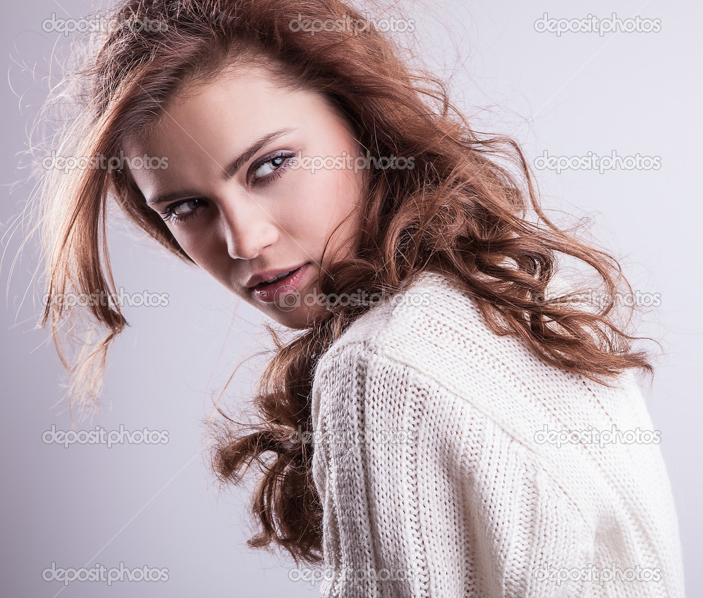 Beautiful woman pose in studio Stock Photo by ©innervision 16999361