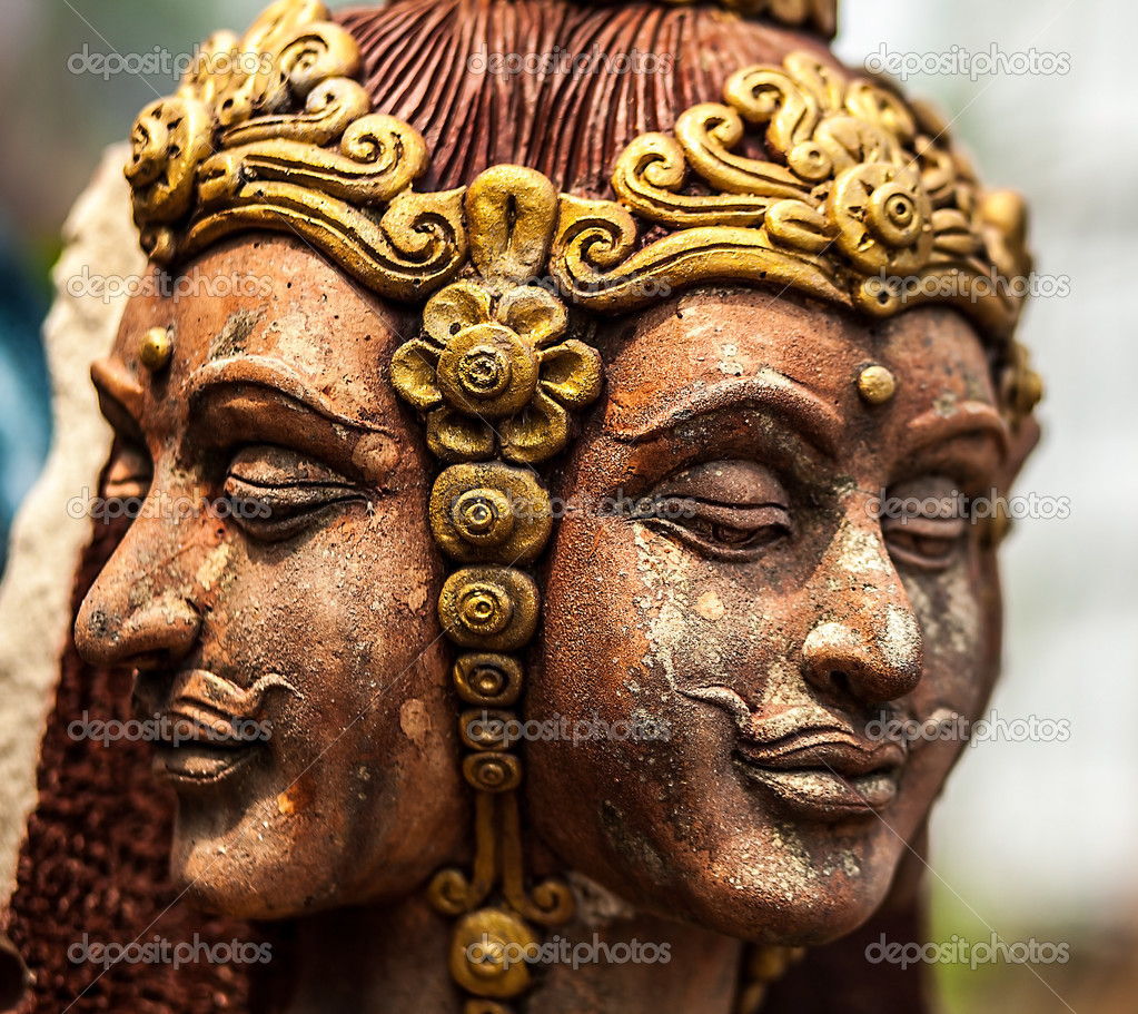 Traditional stone asian statue. Stock Photo by ©innervision 23635707