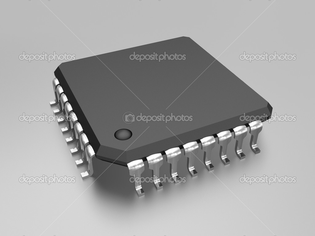 Micro chip Stock Photo by ©yuriy2design 18684071
