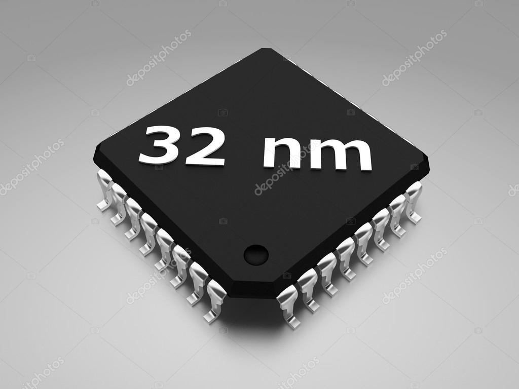 32 nm Semiconductor manufacturing process — Stock Photo © yuriy2design ...
