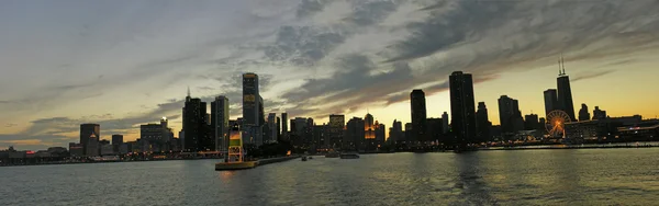 Wonderful Chicago Skyline at sunset — Stock Photo © jovannig #25156729