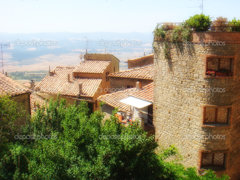 Ancient Etruscan Architecture of Volterra in Tuscany - Italy Stock ...