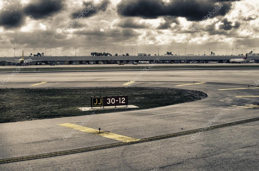Airport Runway Signs Stock Photo by ©jovannig 28086419