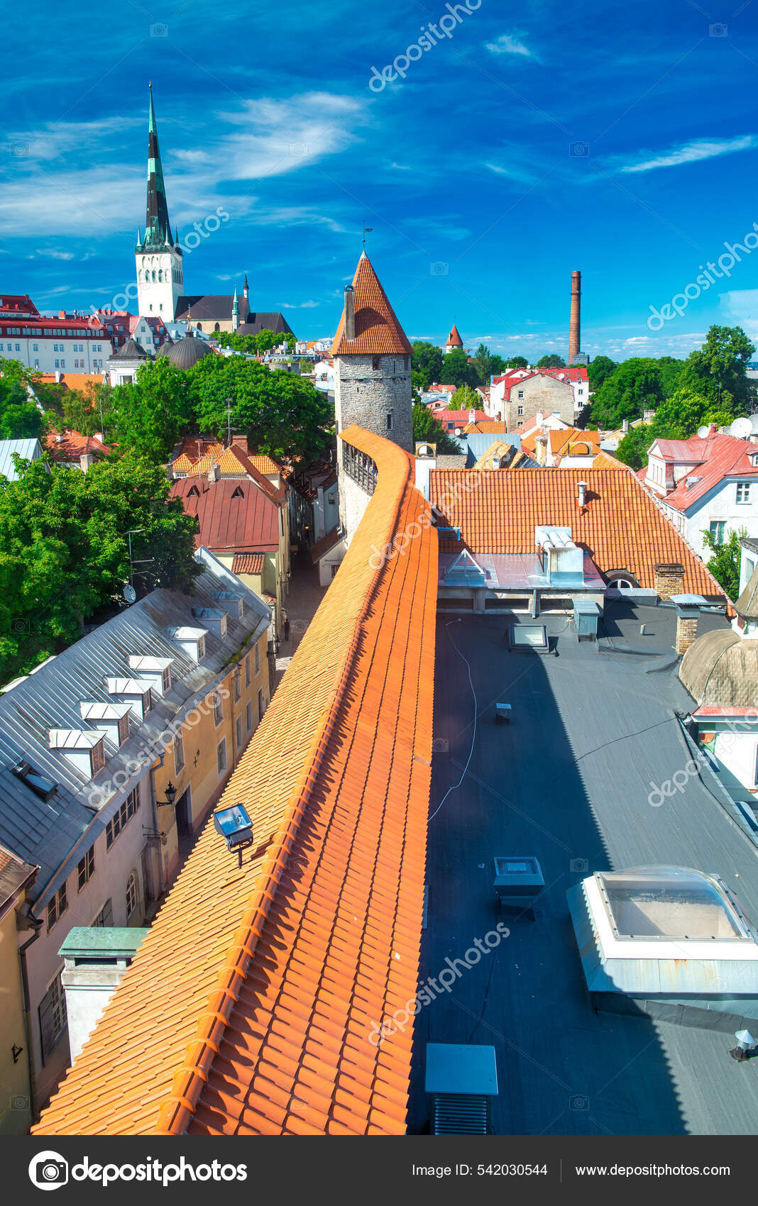 Town Wall Former Reval One Best Fortified Medieval Times Tallinn — Foto ...