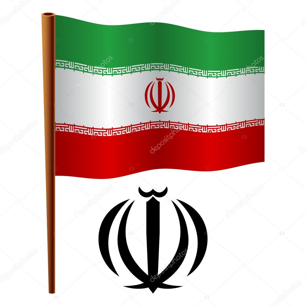 Iran wavy flag Stock Vector Image by ©robertosch #25065847