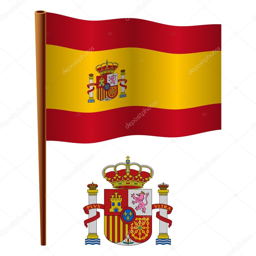 Spain wavy flag Stock Vector Image by ©robertosch #25067631