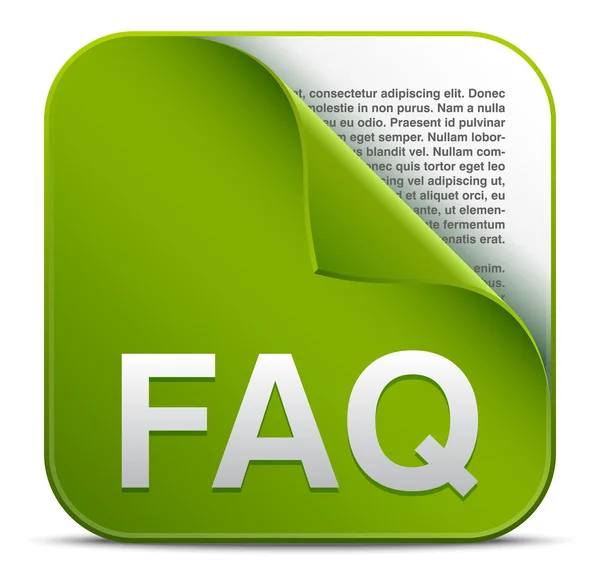 3d green faq button — Stock Vector © Albachiaraa #3311846