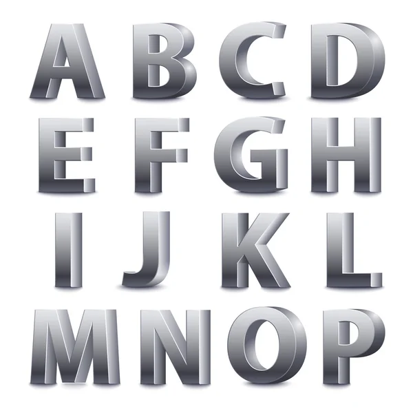 Letras Color Plata Imágenes De Stock De Arte Vectorial Depositphotos