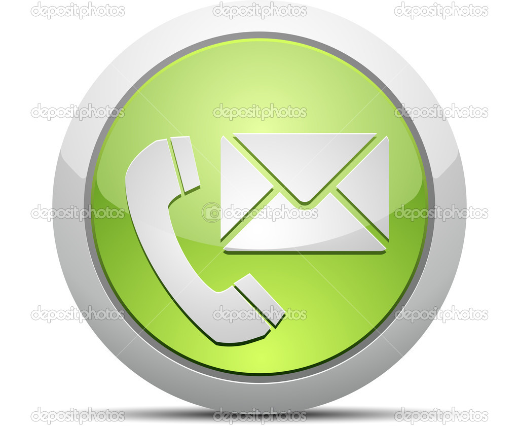 Teléfono y e-mail icono del vector Vector de stock por ©Yuriy_Vlasenko ...