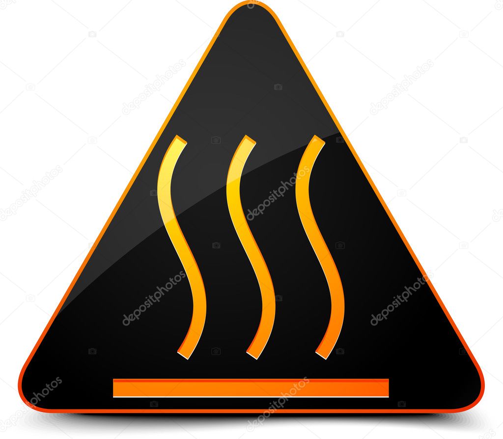 Hot surface sign Stock Vector Image by ©Yuriy_Vlasenko #18420685