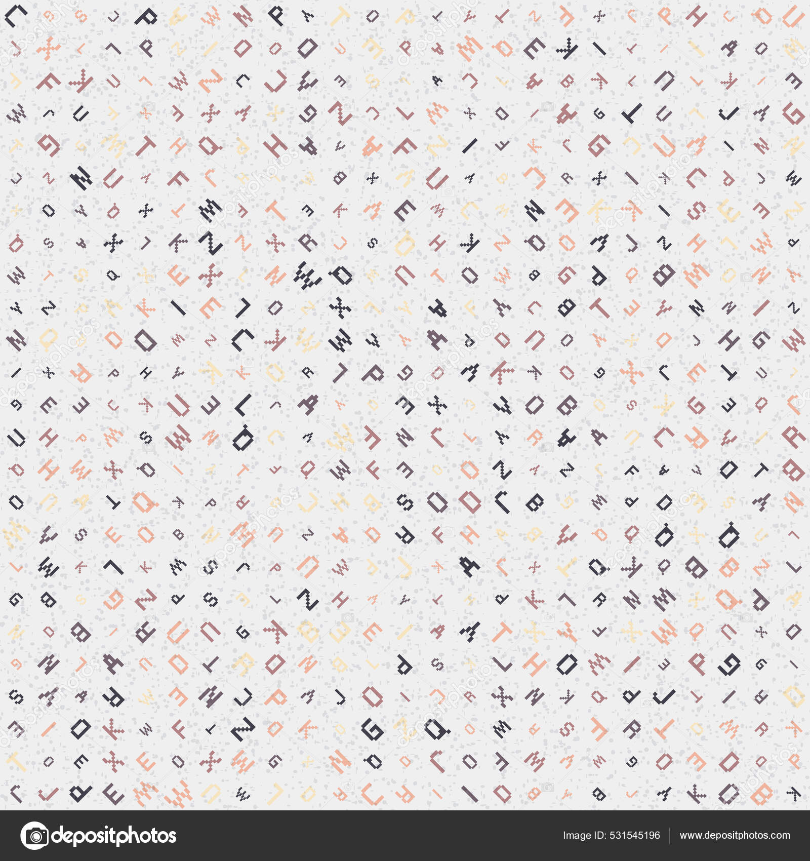 Random Alphabet Letters Vector Wallpaper Stock Vector by ©Yuriy ...