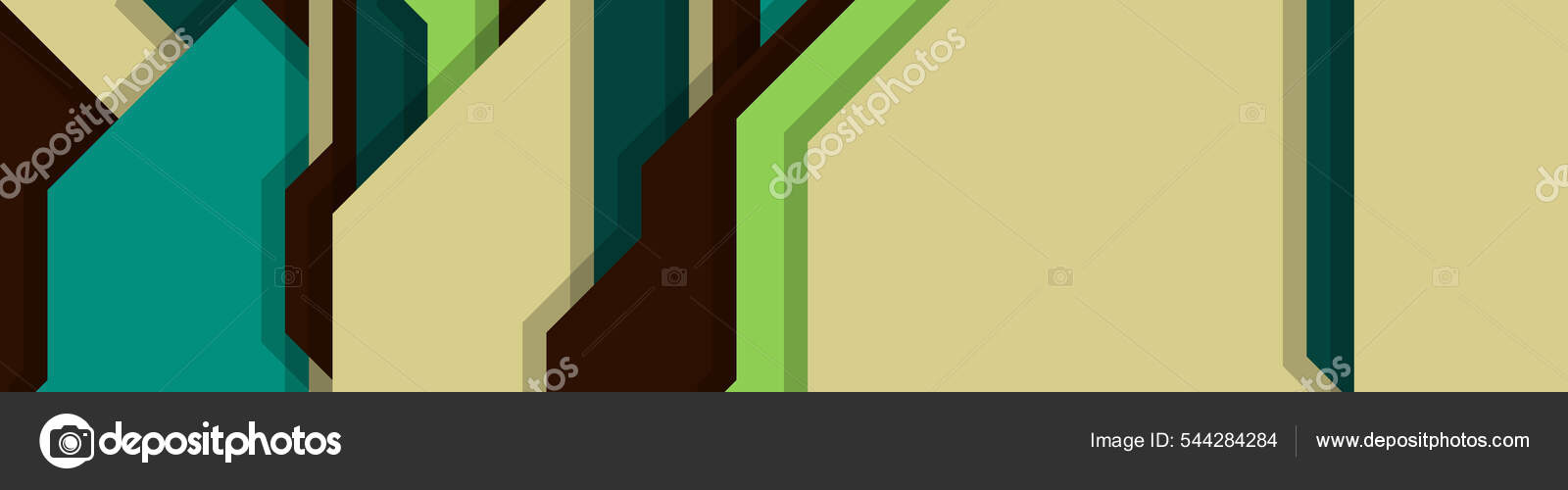 Panoramic Horizontal Vector Background Abstract Generative Lines Stock ...