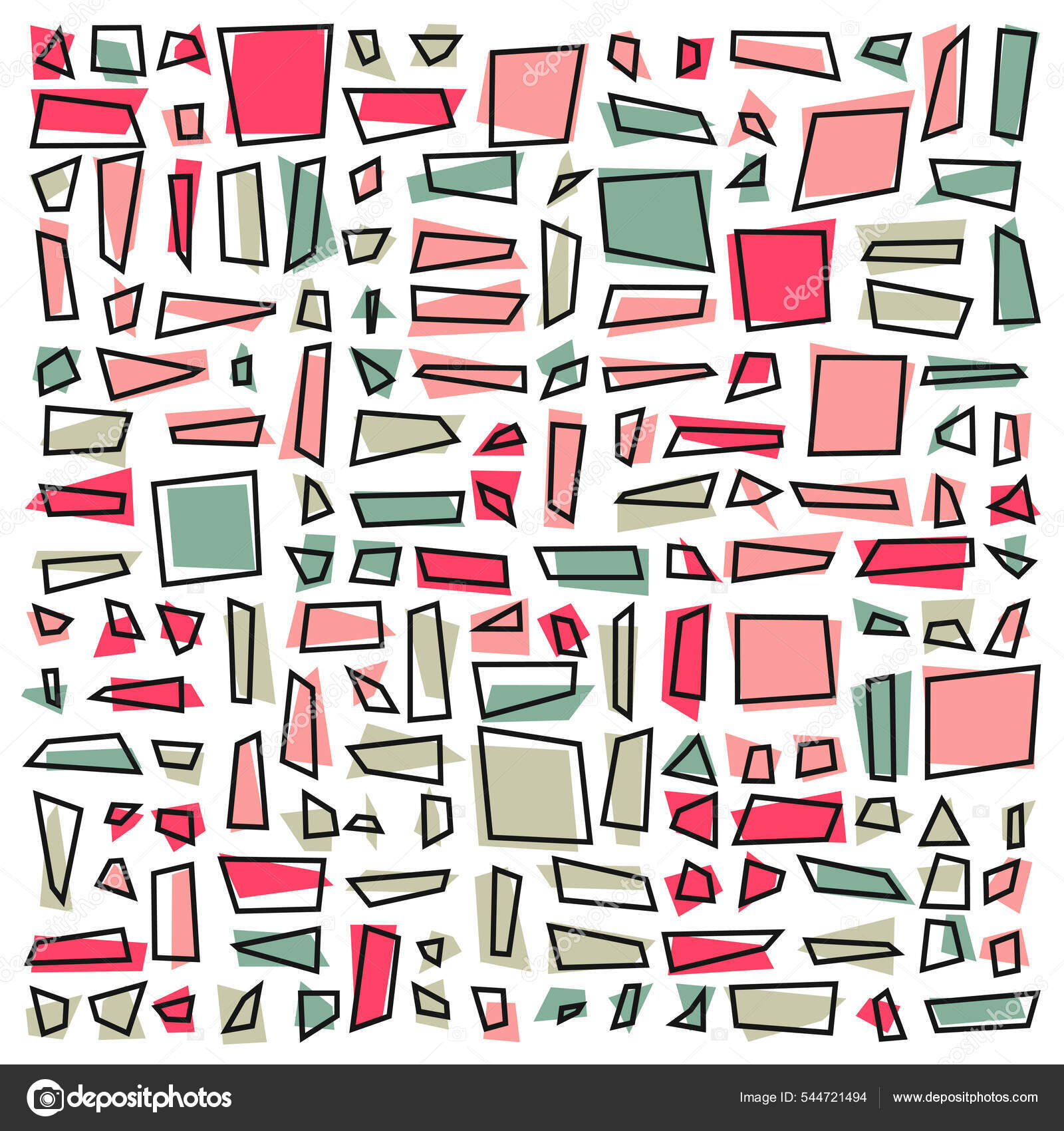 Quadrilateral Background Vector Art Illustration Stock Vector Image by ...