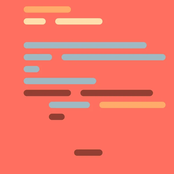 Code Screen Vector Illustration Flat Cartoon Coding Lines Simulation ...