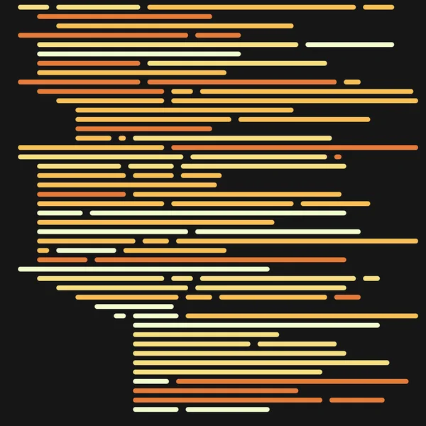 Código en la ilustración del vector de pantalla, simulación de líneas ...