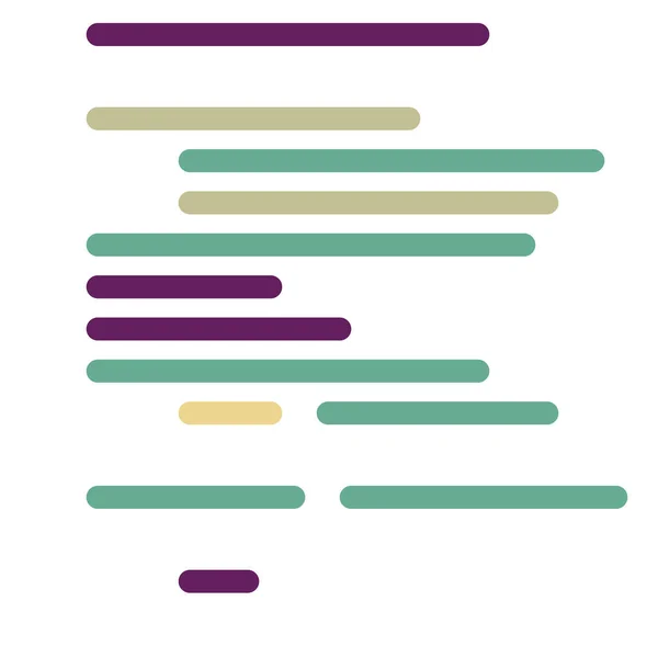 Code Screen Vector Illustration Flat Cartoon Coding Lines Simulation ...