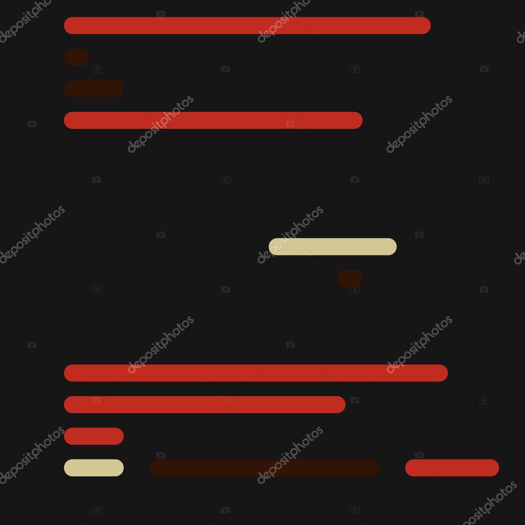 abstract html Código en pantalla, ilustración vectorial, simulación de ...