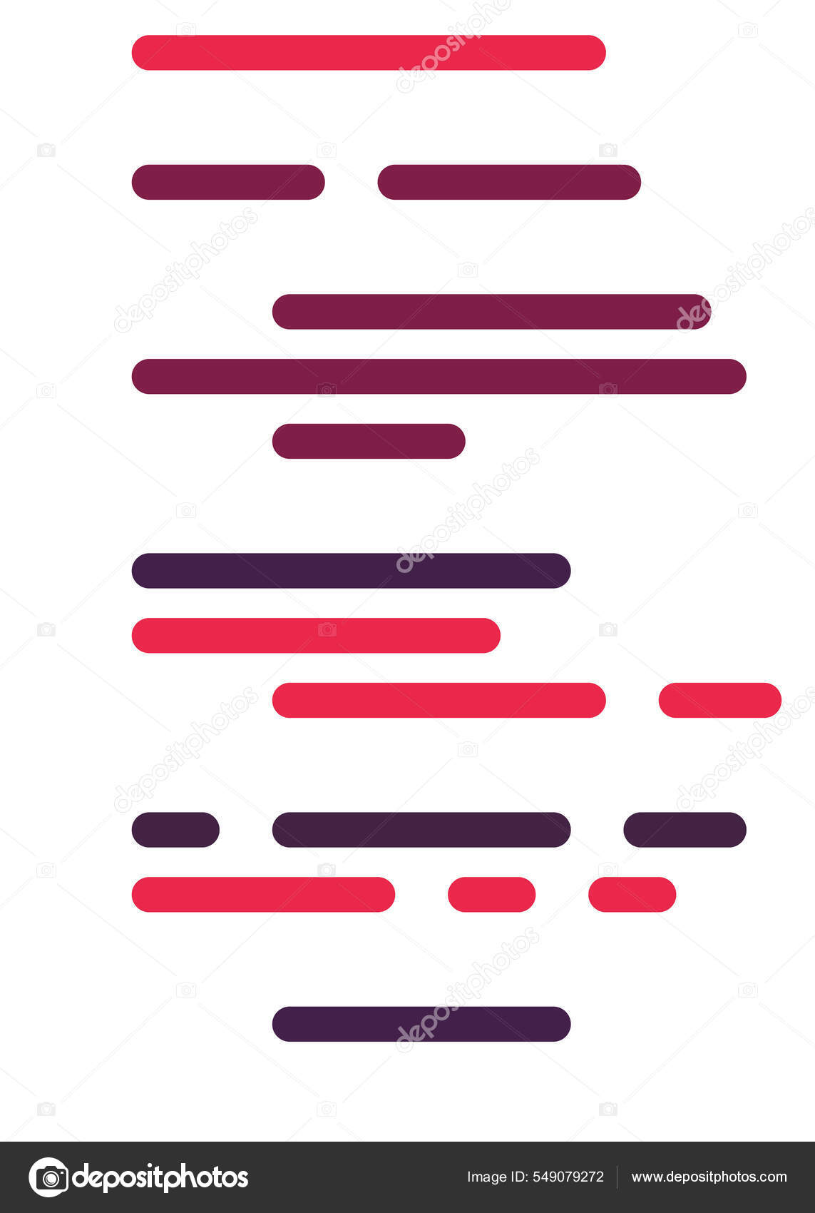 Data Code Screen Vector Illustration Flat Cartoon Coding Lines ...
