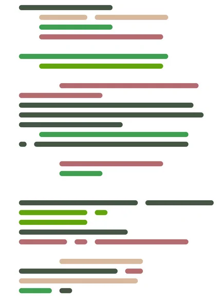 Code Screen Vector Illustration Flat Cartoon Coding Lines Simulation ...