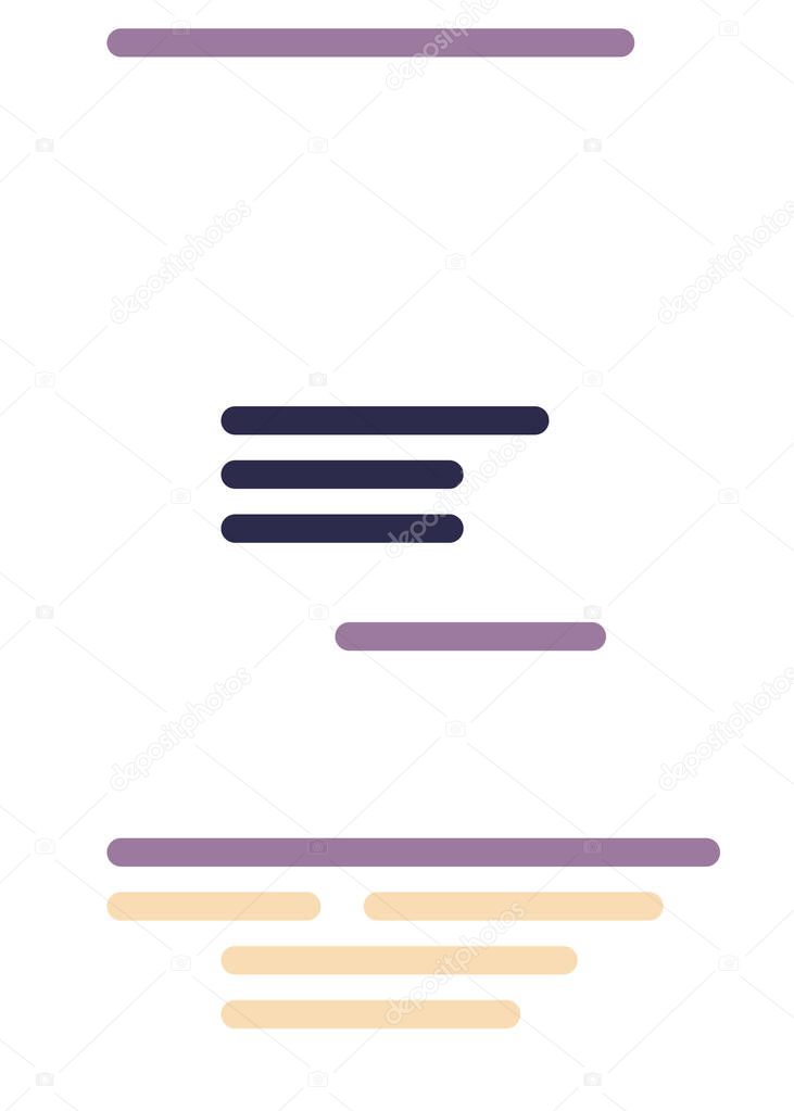 abstract html Código en pantalla, ilustración vectorial, simulación de ...