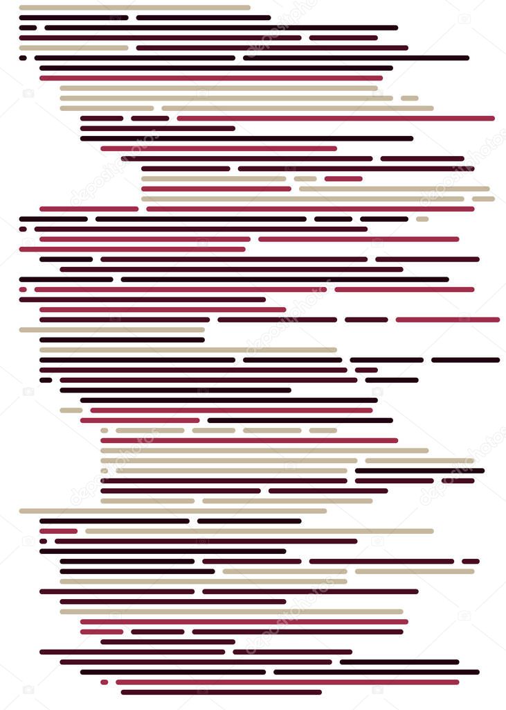 data Código en pantalla, ilustración vectorial, simulación de líneas ...