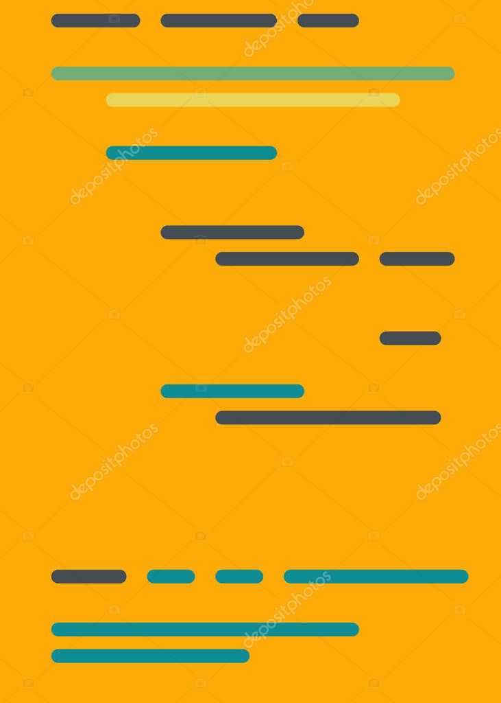 abstract html Código en pantalla, ilustración vectorial, simulación de ...