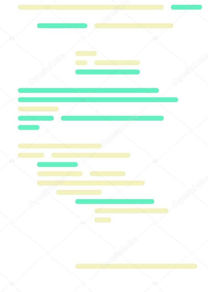 abstract Código en pantalla, ilustración vectorial, simulación de ...