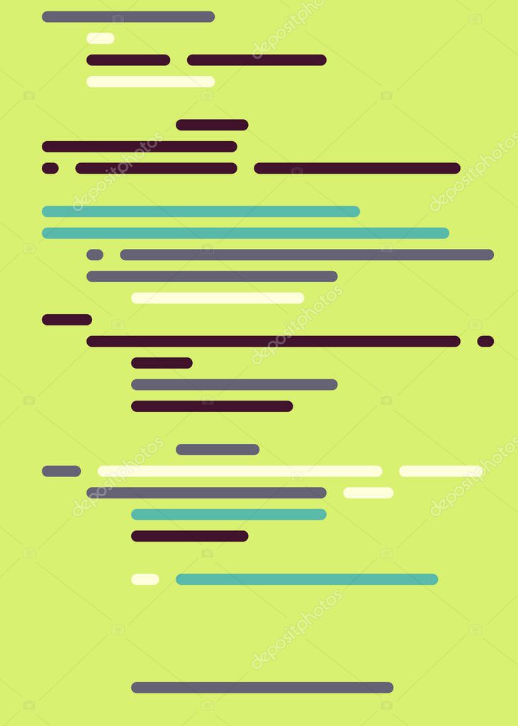 abstract html Código en pantalla, ilustración vectorial, simulación de ...