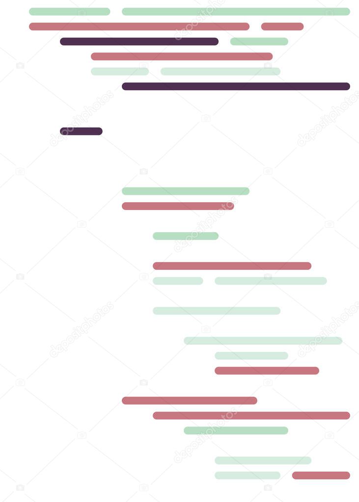 abstract Código en pantalla, ilustración vectorial, simulación de ...