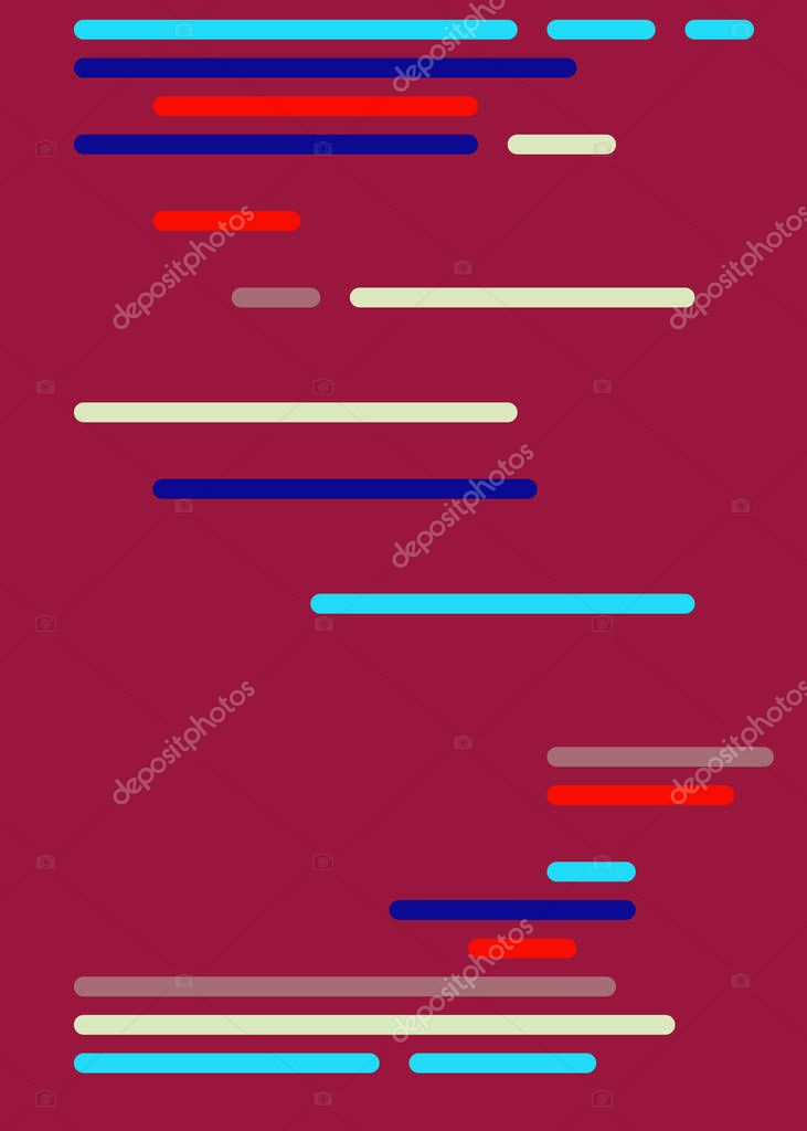 abstract html Código en pantalla, ilustración vectorial, simulación de ...