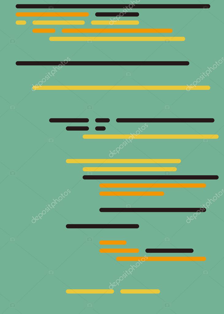 abstract Código en pantalla, ilustración vectorial, simulación de ...