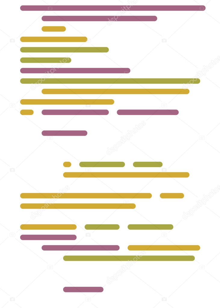 abstract Código en pantalla, ilustración vectorial, simulación de ...