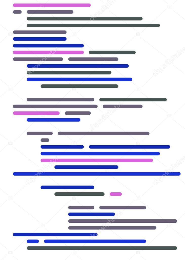 abstract html Código en pantalla, ilustración vectorial, simulación de ...