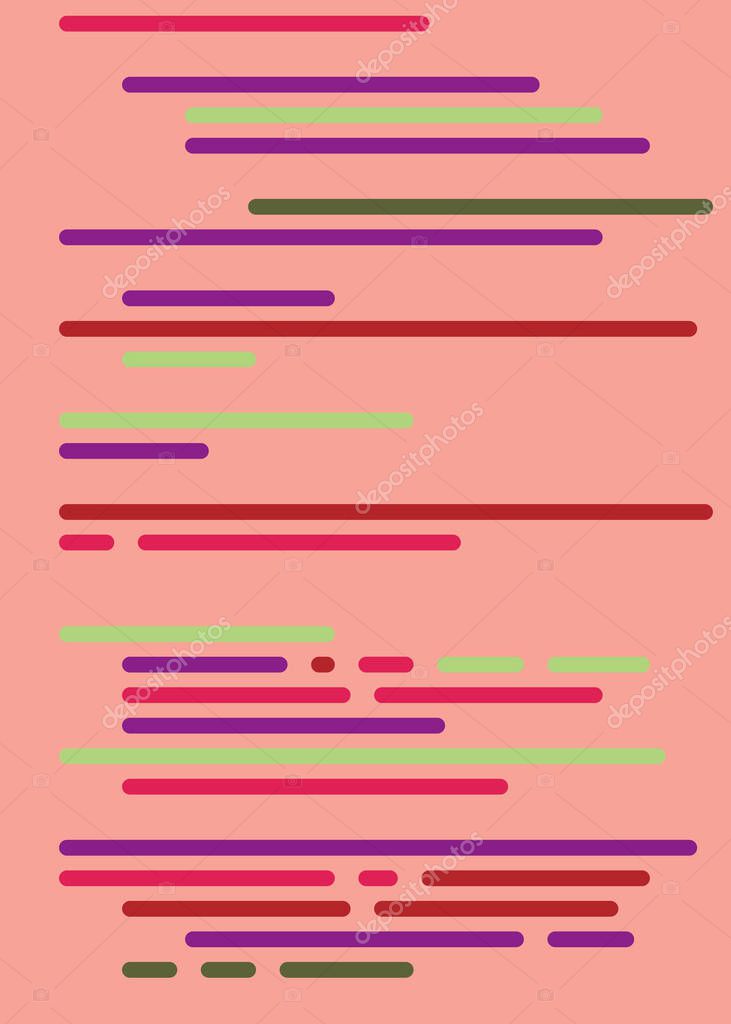 data Código en pantalla, ilustración vectorial, simulación de líneas ...