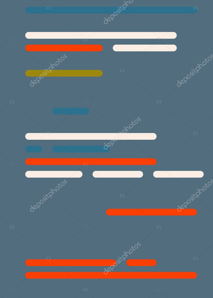abstract html Código en pantalla, ilustración vectorial, simulación de ...